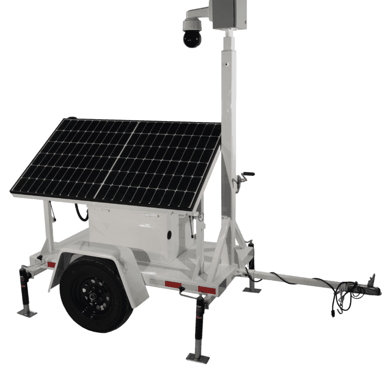 Solar-Powered Mobile Surveillance Trailers | No Power Or Internet ...